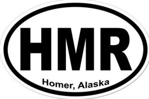 Homer Alaska - Oval Sticker at Sticker Shoppe