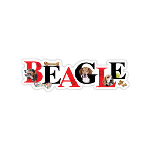 Beagle - Alphabet Magnet at Sticker Shoppe
