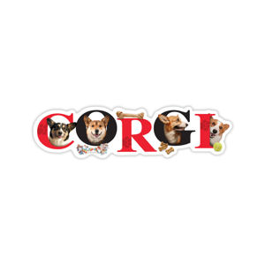 Corgi - Alphabet Magnet at Sticker Shoppe