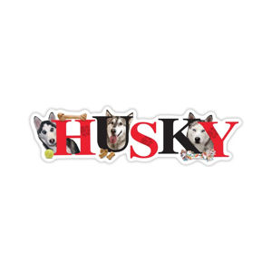 Husky - Alphabet Magnet at Sticker Shoppe