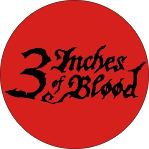 3 Inches of Blood Logo - Button at Sticker Shoppe