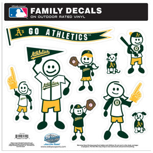 Oakland A's - 11x11 Large Family Decal Set at Sticker Shoppe