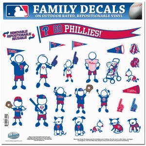 Philadelphia Phillies - 11x11 Large Family Decal Set at Sticker Shoppe