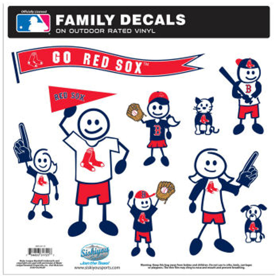 Boston Red Sox - 11x11 Large Family Decal Set at Sticker Shoppe