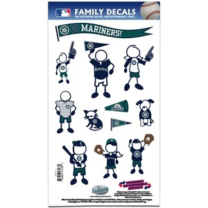 Seattle Mariners - 6x11 Medium Family Decal Set at Sticker Shoppe