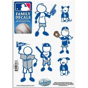 Los Angeles Dodgers - 5x7 Small Family Decal Set at Sticker Shoppe