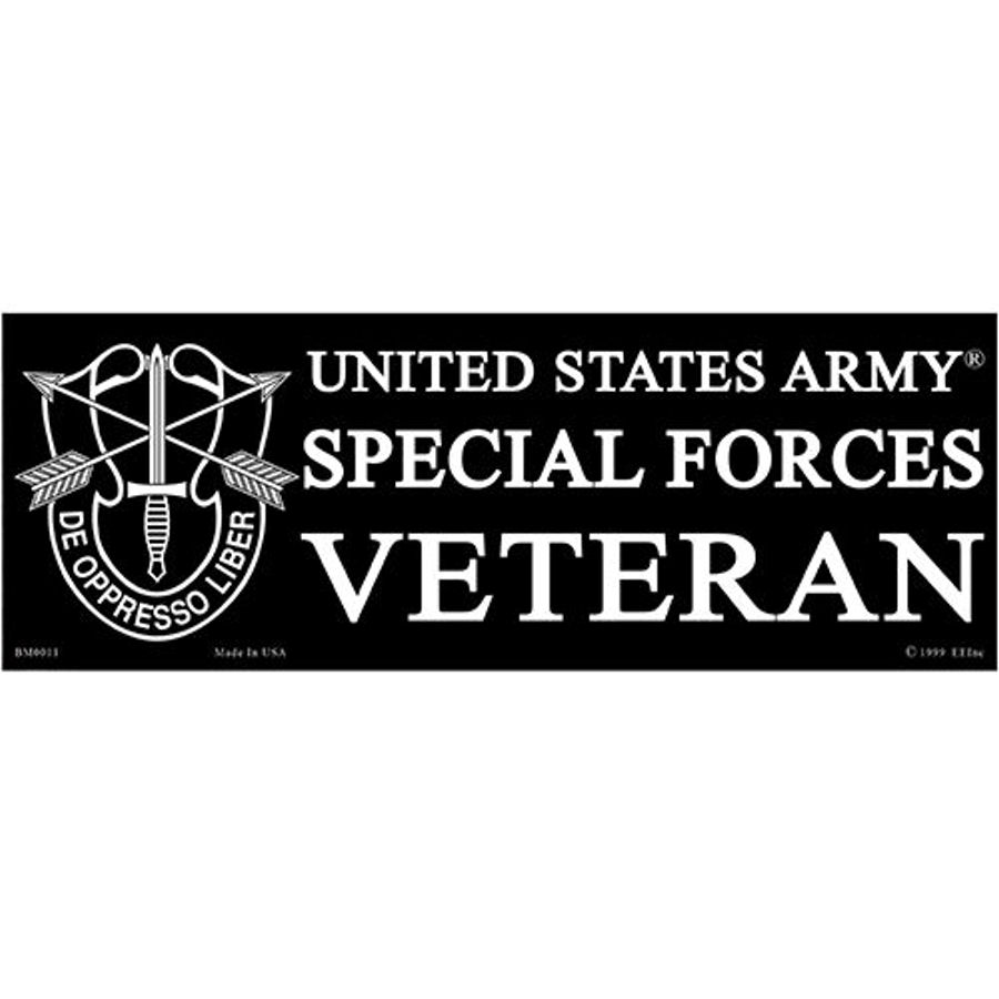 United States Army Special Forces Veteran - Bumper Sticker at Sticker ...