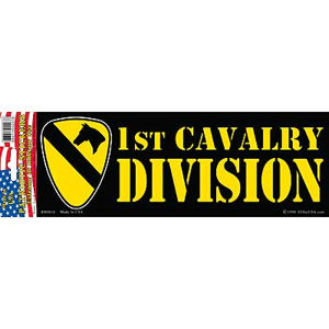 United States Army 1st Cavalry Division - Bumper Sticker at Sticker Shoppe