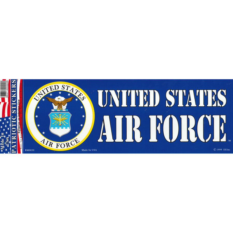 United States Air Force - Bumper Sticker at Sticker Shoppe