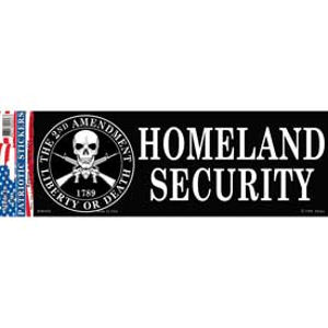 The 2nd Amendment Homeland Security - Bumper Sticker at Sticker Shoppe