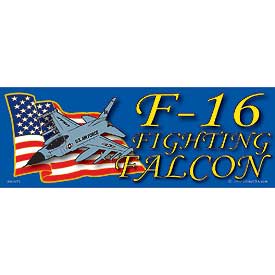 F-16 Fighting Falcon Air Force - Bumper Sticker at Sticker Shoppe
