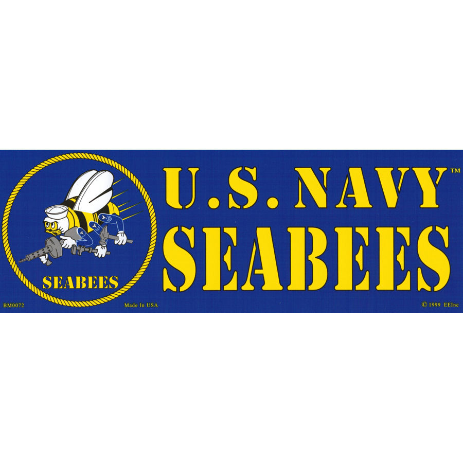 U.S. Navy Seabees - Bumper Sticker at Sticker Shoppe