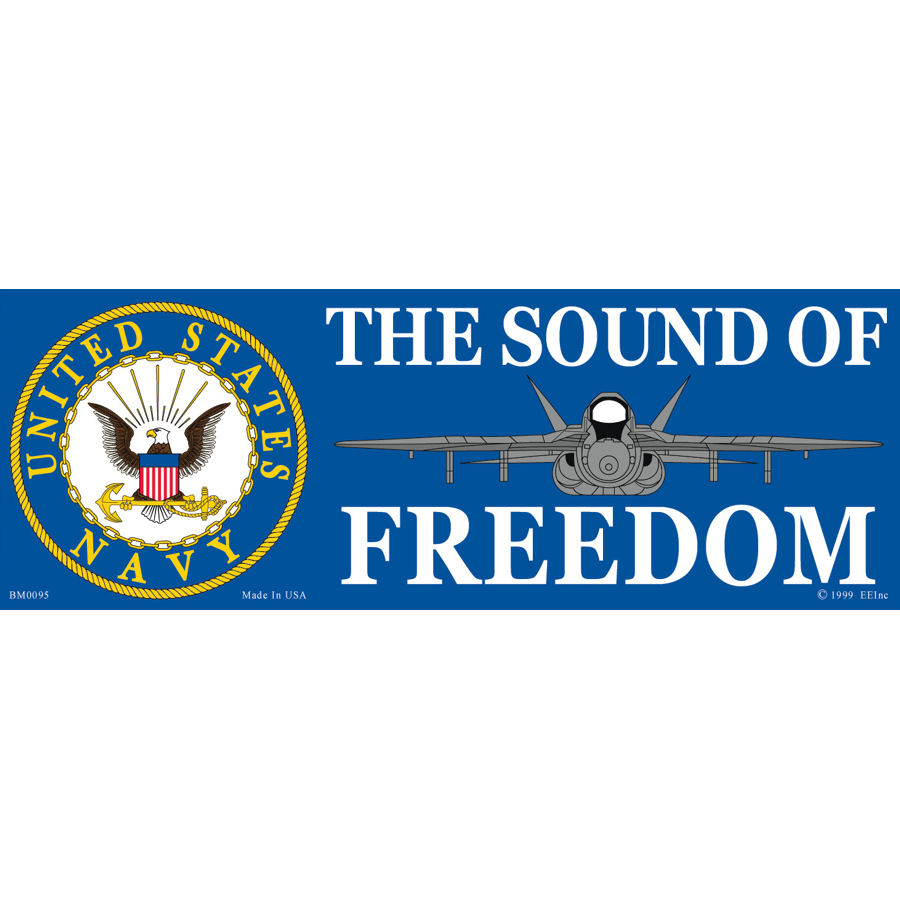 I Love Jet Noise Sound Of Freedom - Bumper Sticker at Sticker Shoppe