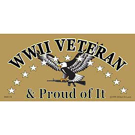 World War II Veteran & Proud of It - Bumper Sticker at Sticker Shoppe
