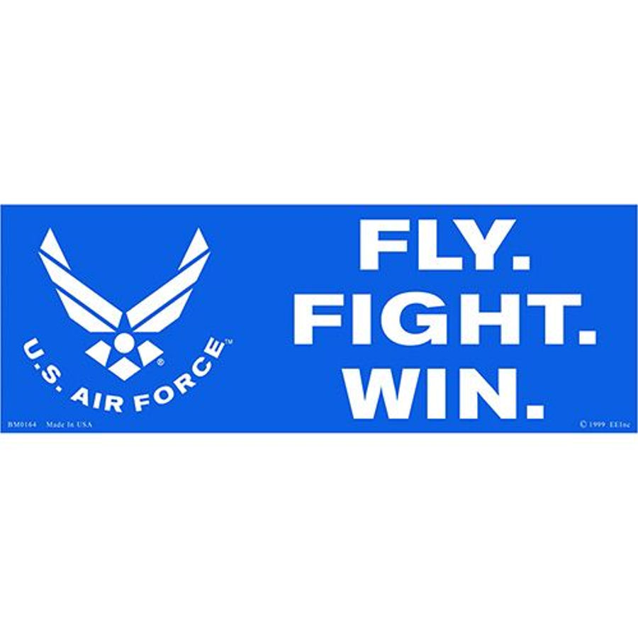 U.S. Air Force Fly. Fight. Win. - Bumper Sticker at Sticker Shoppe