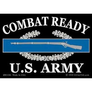 United States Army Combat Ready - Bumper Sticker at Sticker Shoppe