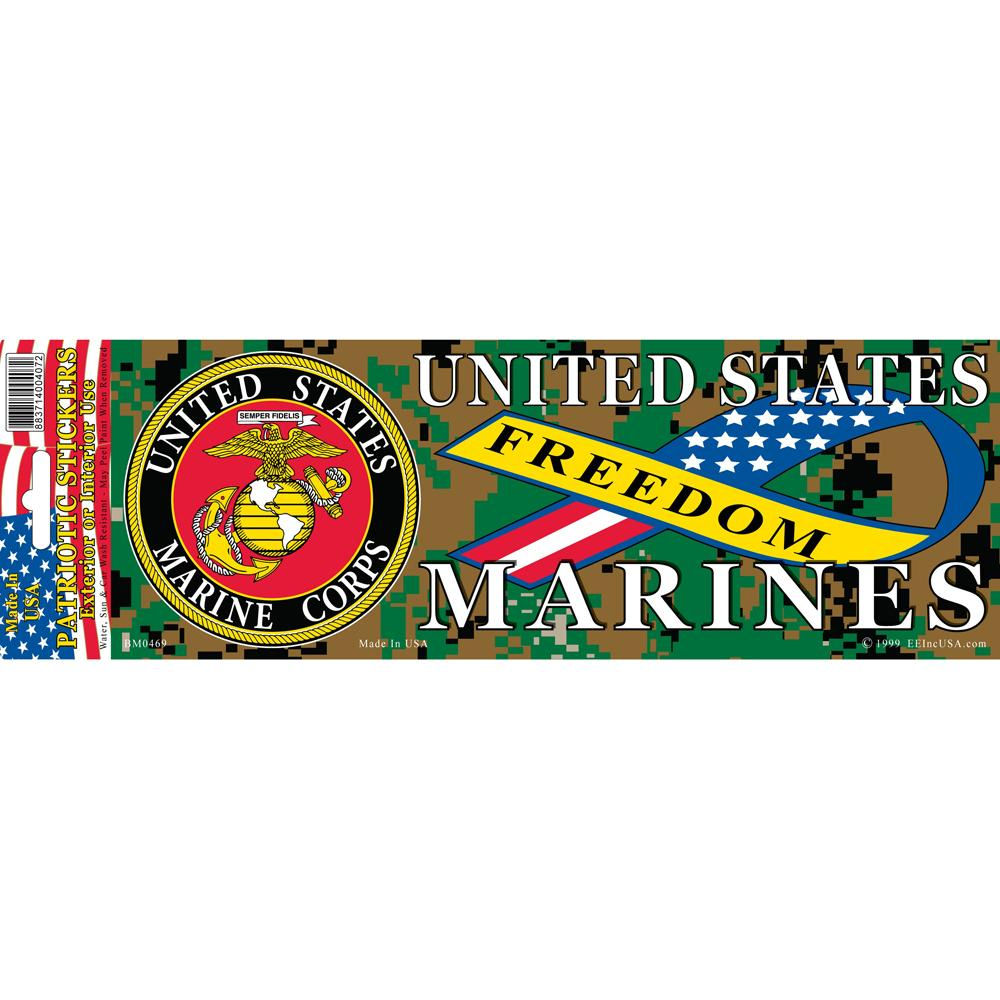 United States Marine Corps Freedom - Bumper Sticker at Sticker Shoppe