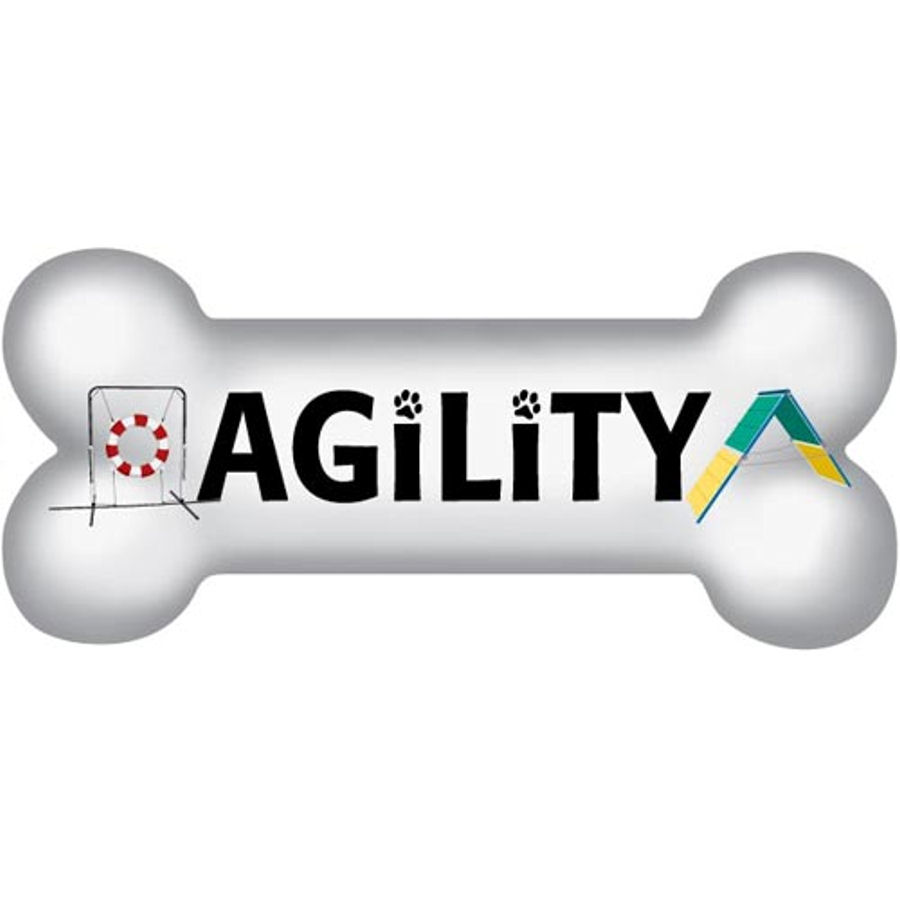 Dog Agility - Bone Magnet at Sticker Shoppe
