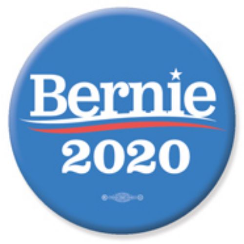 Bernie Sanders President 2020 Blue - Campaign Button at Sticker Shoppe