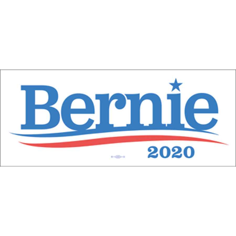 Bernie Sanders President 2020 White - Bumper Sticker at Sticker Shoppe
