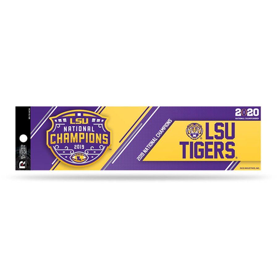 Louisiana State University LSU Tigers 2019 National Champions - Bumper ...