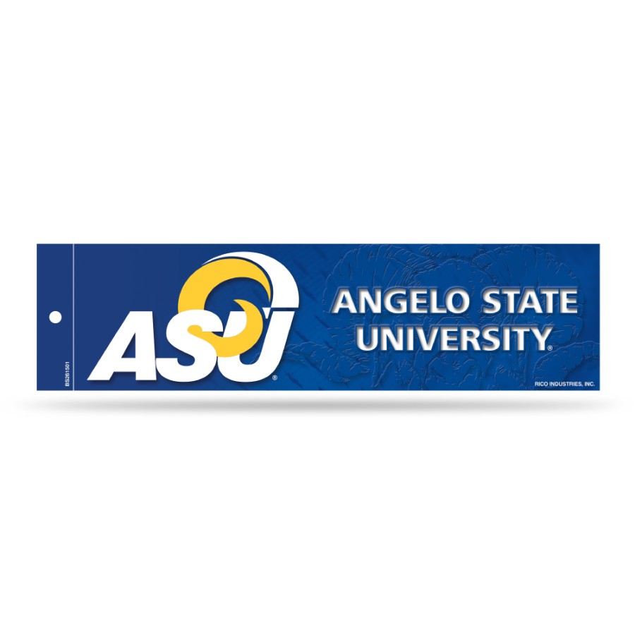Angelo State University Rams - Bumper Sticker at Sticker Shoppe