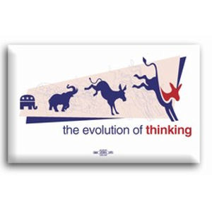 The Evolution of Thinking - Button at Sticker Shoppe