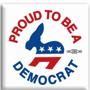 Proud to be a Democrat - Button at Sticker Shoppe