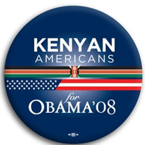 Kenyan Americans for Barack Obama - Button at Sticker Shoppe