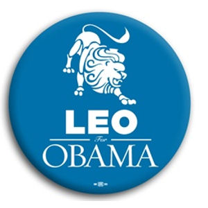 Leo for Obama - Button at Sticker Shoppe