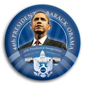 44th President Barack Obama - Button at Sticker Shoppe