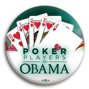 Poker Players for Obama - Button at Sticker Shoppe