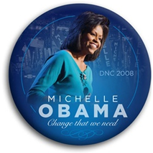 Michelle Obama Change - Button at Sticker Shoppe