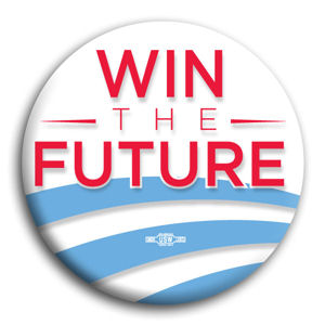 Win The Future - Button at Sticker Shoppe