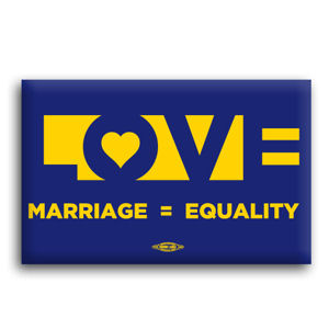 Love=Marriage=Equality - Button at Sticker Shoppe