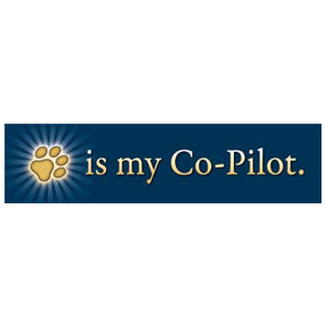 Dog Is My Co-Pilot - Bumper Magnet at Sticker Shoppe
