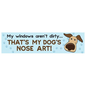 Dog's Nose Art - Bumper Magnet at Sticker Shoppe