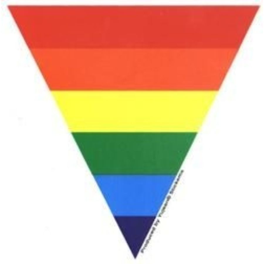 Rainbow Pride Triangle LGBTQ - Vinyl Sticker at Sticker Shoppe
