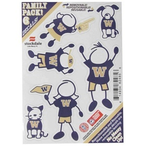 University Of Washington Huskies - 5x7 Small Family Decal Set at ...