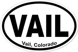 Vail Colorado - Oval Sticker at Sticker Shoppe