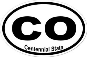 Centennial State - Oval Sticker at Sticker Shoppe