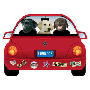 Labrador - PupMobile Magnet at Sticker Shoppe