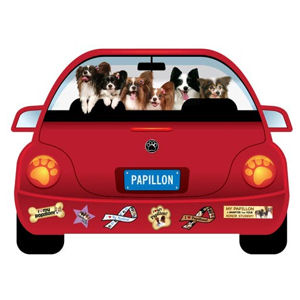 Papillon - PupMobile Magnet at Sticker Shoppe
