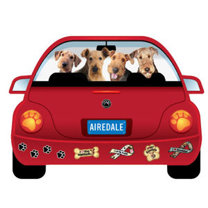 Airedale - PupMobile Magnet at Sticker Shoppe