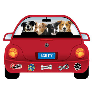 Agility - PupMobile Magnet at Sticker Shoppe
