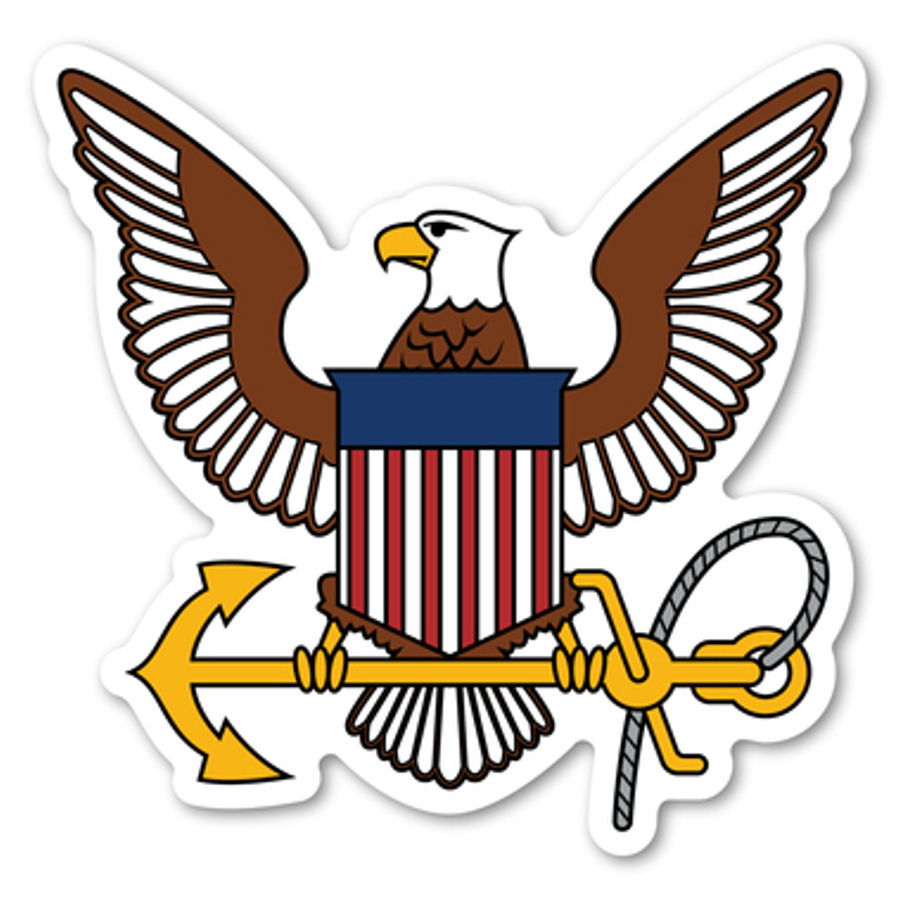 United States Navy Eagle Logo - Sticker at Sticker Shoppe