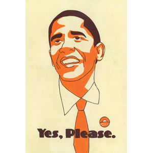 Obama Yes Please - Sticker at Sticker Shoppe
