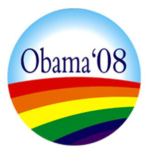Obama Gay Pride 2008 - Sticker at Sticker Shoppe