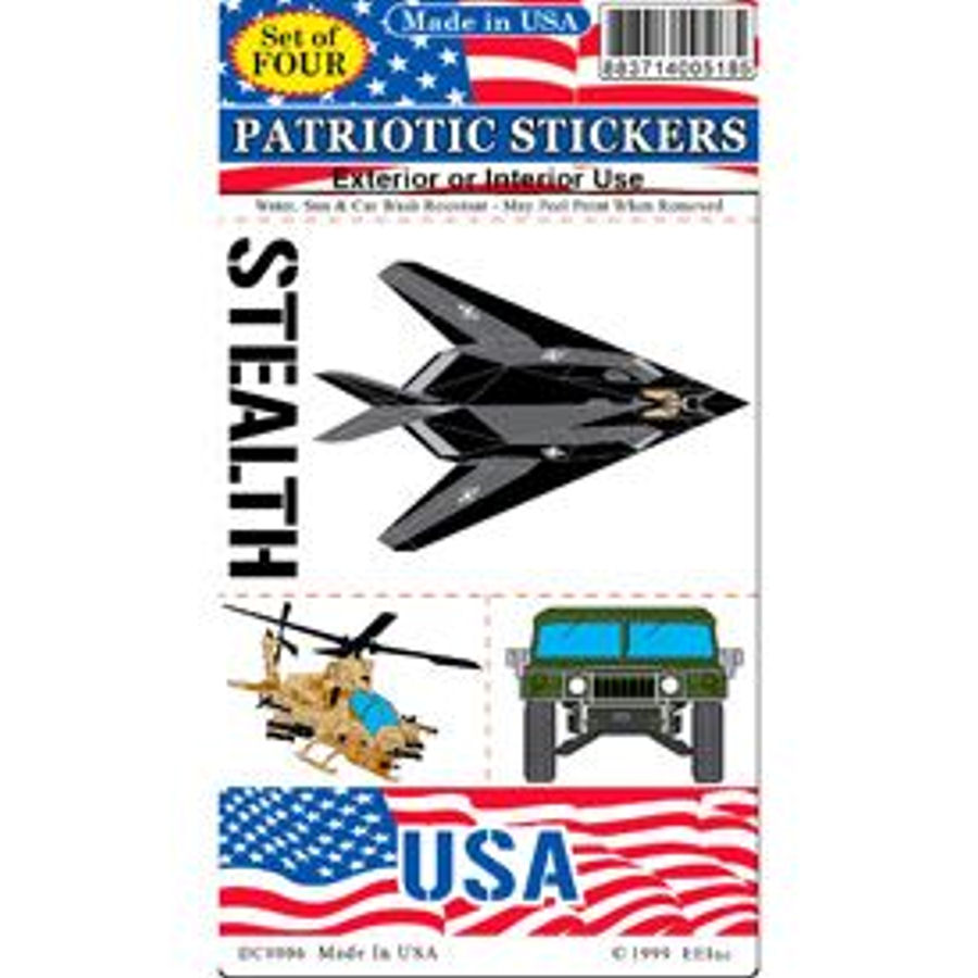 United States Military Might - Set of 4 Clear Window Decals at Sticker ...