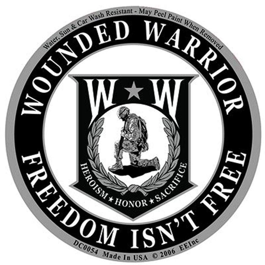 Wounded Warrior Freedom Isn't Free - Prismatic Round Sticker at Sticker ...